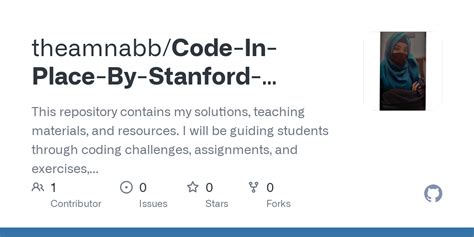 Github Theamnabbcode In Place By Stanford University This Repository Contains My Solutions