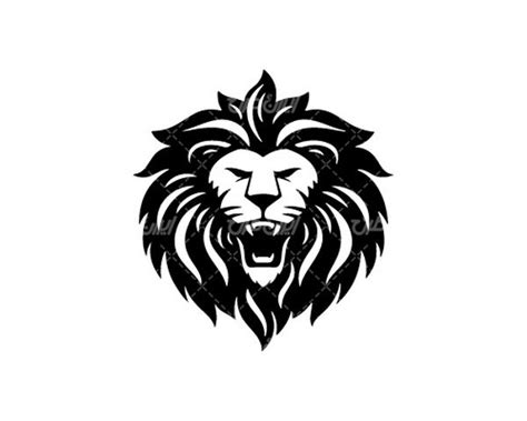 وکتور برداری شیر سیاه قلم همراه با لوگو شیر و نماد شیر ایران طرح