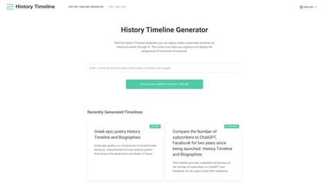 History Timeline Generator Personalized Timelines Created With Ai