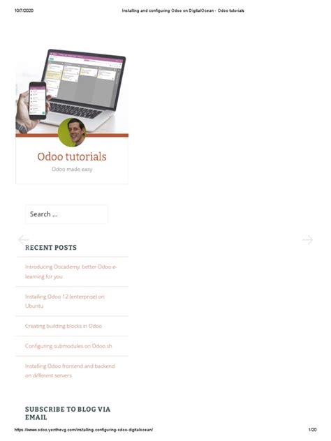 Installing And Configuring Odoo On Digitalocean Odoo Tutorials Pdf