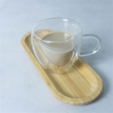Xícara De Chá Ou Café 230ml Vidro Com Parede Dupla Lyor Loja Lemis