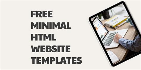 Best Free Minimal HTML Website Templates Download Now