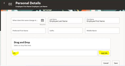 How To Hide Url Box And Add Url Button In Personal Information Page — Cloud Customer Connect