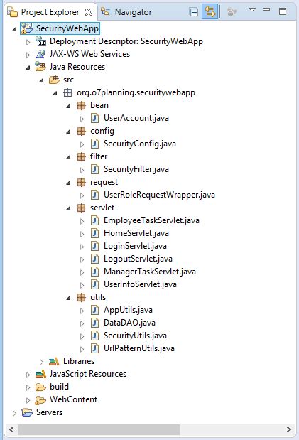 Create A Simple Login Application And Secure Pages With Java Servlet Filter O Planning Org
