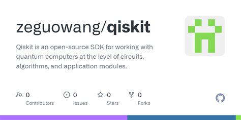 github zeguowang qiskit qiskit is an open source sdk for working