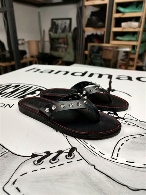 Sandały Flip Flop Czarne Cockney Shoes