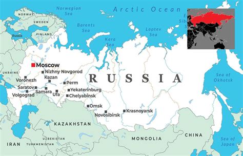 Russian Political Map With Cities List Of Canadas Capital Cities