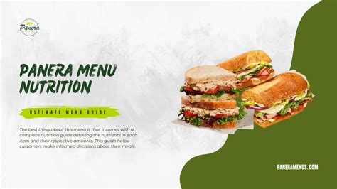 Panera Menu Nutrition And Gluten Free Menu Updated 2026