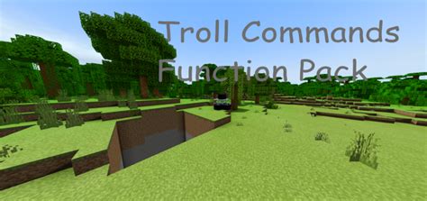 Troll Commands Data Pack Minecraft PE Mods Addons