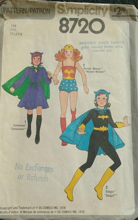 Simplicity Girls Costume Pattern 8720 Etsy Costume Patterns Girl