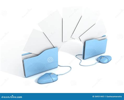 Copyng Documents From Folder To Folders Exchange Files Stock Image Image Of Reports Organize