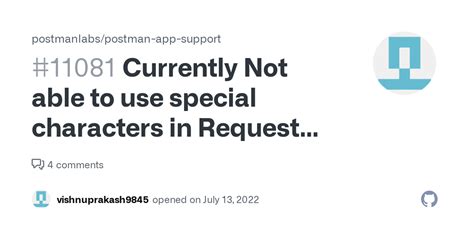 Currently Not Able To Use Special Characters In Request Tests Tab And Its Displaying Error
