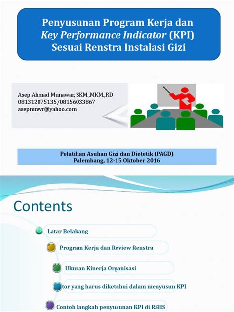 Penyusunan Kpi Untuk Program Kerja Gizi Pdf