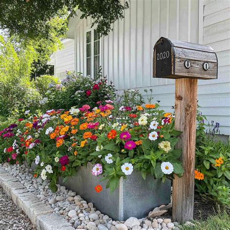 33 Cozy Farmhouse Mailbox Planter Ideas For A Front Yard