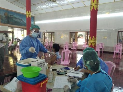 သာကေတမြို့နယ်တွင် ပထမအကြိမ် ကိုဗစ် ၁၉ရောဂါကာကွယ်ဆေး ထိုးနှံပြီးသူများအား ဒုတိယအကြိမ် ကိုဗစ် ၁၉