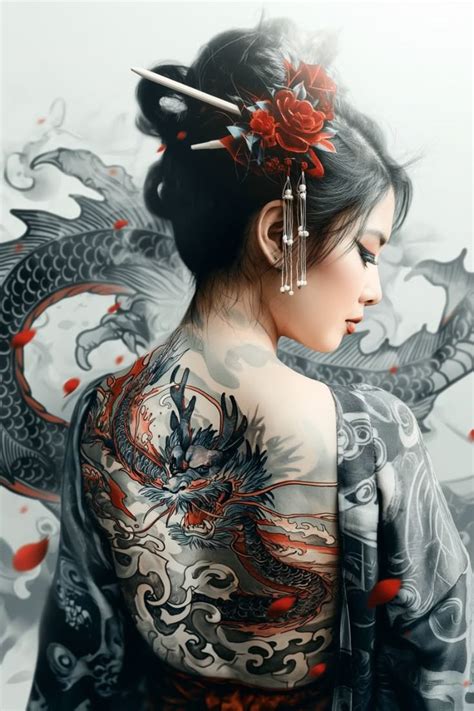 The Girl With The Dragon Tattoo Irezumi Style Dragon Tattoo