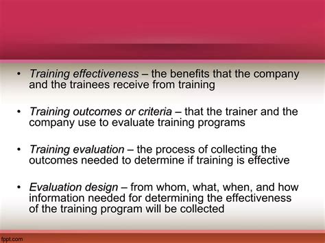 Training Evaluation Pptx