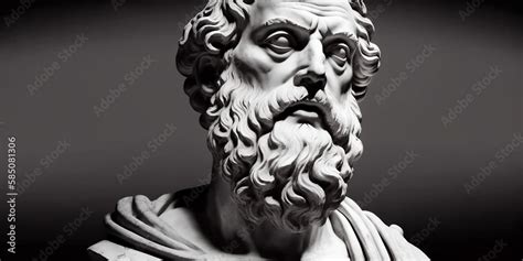 3d Rendered Illustration Of The Sculpture Of Aristotle The Greek