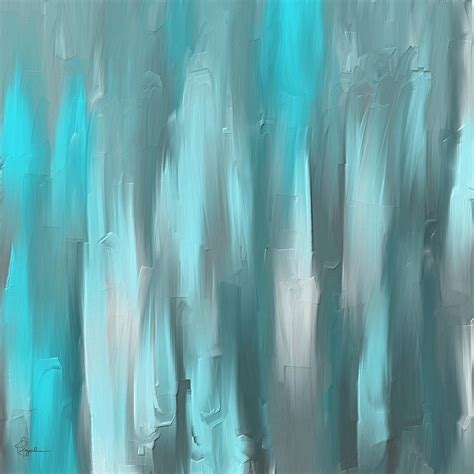 Blue Gray Art Painting By Lourry Legarde Fine Art America