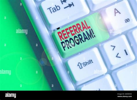 Conceptual Hand Writing Showing Referral Program Concept Meaning