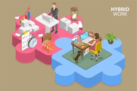 Isometric Flat Vector Conceptual Illustration Ergonomically Correct Workstation Right Spine