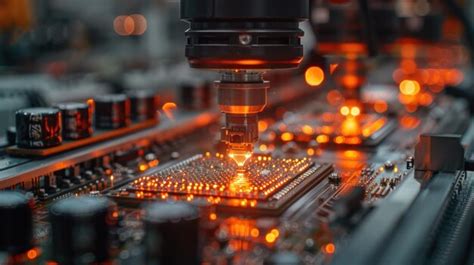 Automated Circuit Board Assembly Premium Ai Generated Image