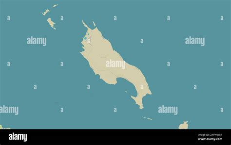 Carcass Island In The South Atlantic Ocean On A Topographic Osm