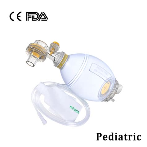 Pvc Ambu Bag With Oxygen Mask Pvc Manual Resuscitator Kit Set Factory