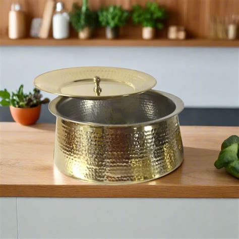 4 Liter Pure Brass Handi At ₹ 1150kg Biryani Cooking Vessel In