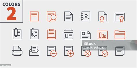 문서 픽셀 완벽 잘 만들어진 벡터 선 아이콘 48 X 48 24 X 24 그리드 웹 그래픽 및 편집 가능한 획 애플 리 케이 션에 대 한 준비 간단한 최소한의 그림 11 부