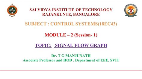 Control Systems Signal Flow Graph YouTube