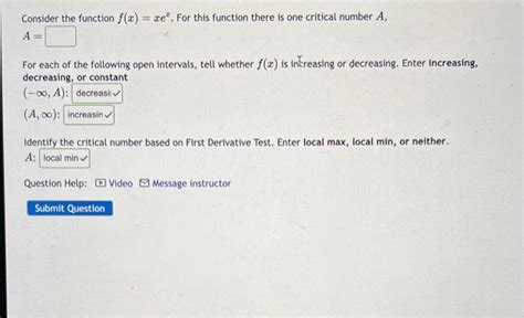 solved consider the function f x xex for this function