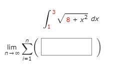 Solved Express The Integral As A Limit Of Riemann Sums Using Chegg Com