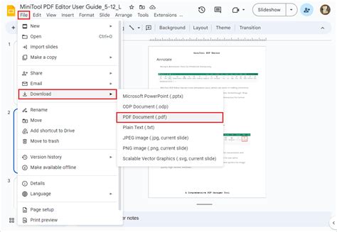 How To Convert Google Slides To PDF A Step By Step Guide