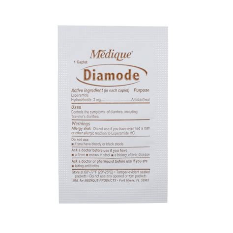 Diamode Diarrhea Relief Mfasco Health And Safety