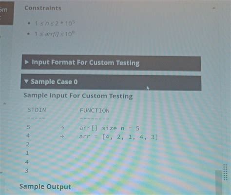 solved explanation here arr [4 2 1 4 3] for index i 1