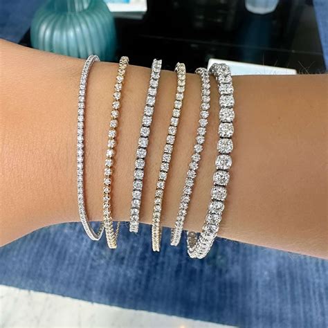 Classic Lab Grown Diamond Tennis Bracelet In 14k Gold Izakov Fine Jewelry