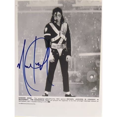 Michael Jackson Signed Photo Gfa Authenticated