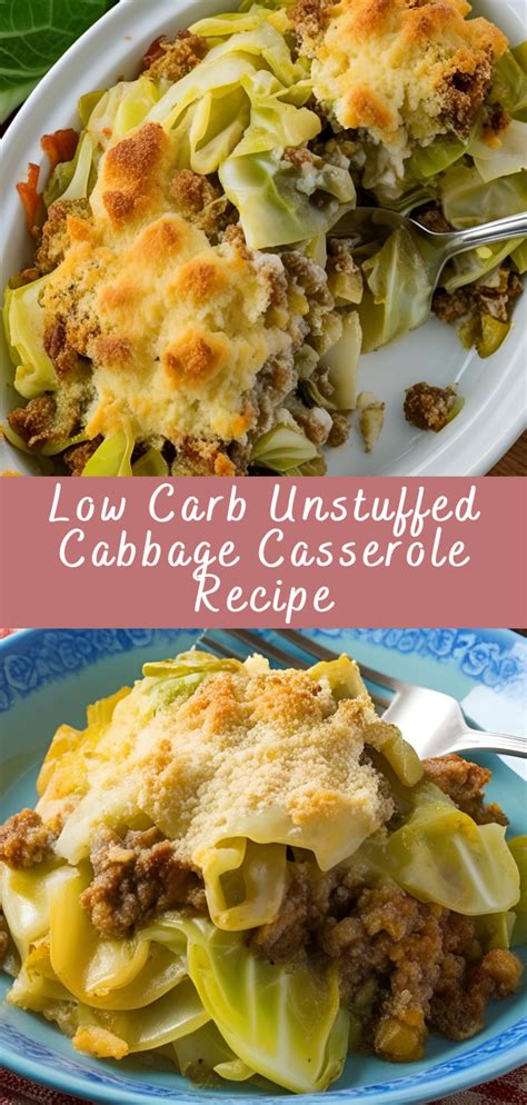 Low Carb Unstuffed Cabbage Casserole Recipe Cheff Recipes