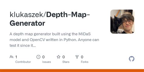 Github Klukaszekdepth Map Generator A Depth Map Generator Built Using The Midas Model And