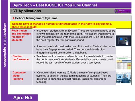 Igcse Ict Ict Applications Ajiro Tech Part 1 Pdf