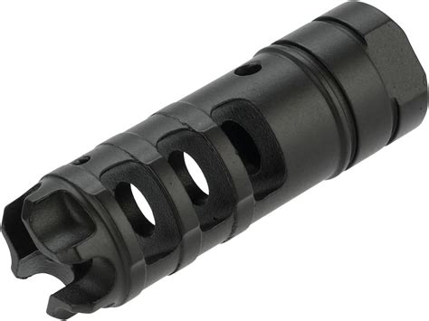 Cyma Steel 3 Port Muzzle Brake 14mm Ccw By Cyma
