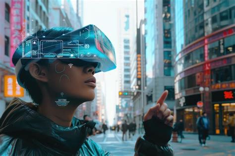 Skilled Person Wearing Vr Headset While Setting And Coding Program Aig