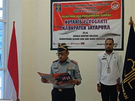 Anthonius Ayorbaba Resmi Lantik Notaris Pengganti Kabupaten Jayapura