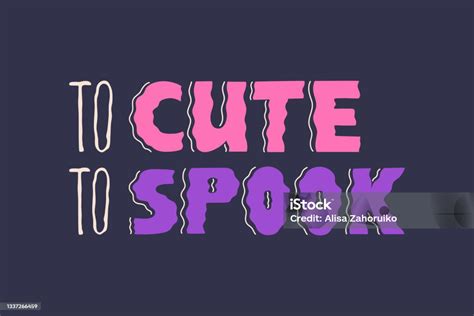 할로윈 타이포그래피와 함께 귀여워서 으스스한 글자를 달수합니다 0명에 대한 스톡 벡터 아트 및 기타 이미지 0명 10월 가을 Istock