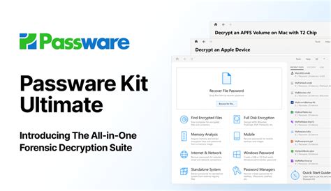 Passware Kit Ultimate Introducing The All In One Forensic Decryption