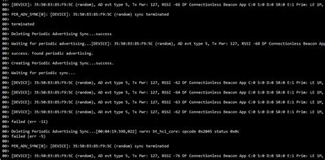 Snyc Terminated When Using Aod Examples Nrf52811 As A Beacon And Nrf52833 As A Reciever