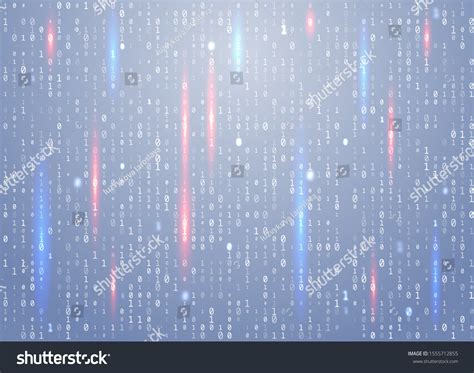 Vector Binary Code Background Highlight Important Stock Vector Royalty