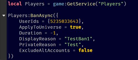 UnbanAsync Does Not Work Other Bugs Developer Forum Roblox