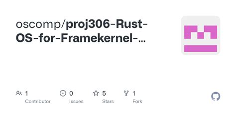 Github Oscomp Proj Rust Os For Framekernel Architecture